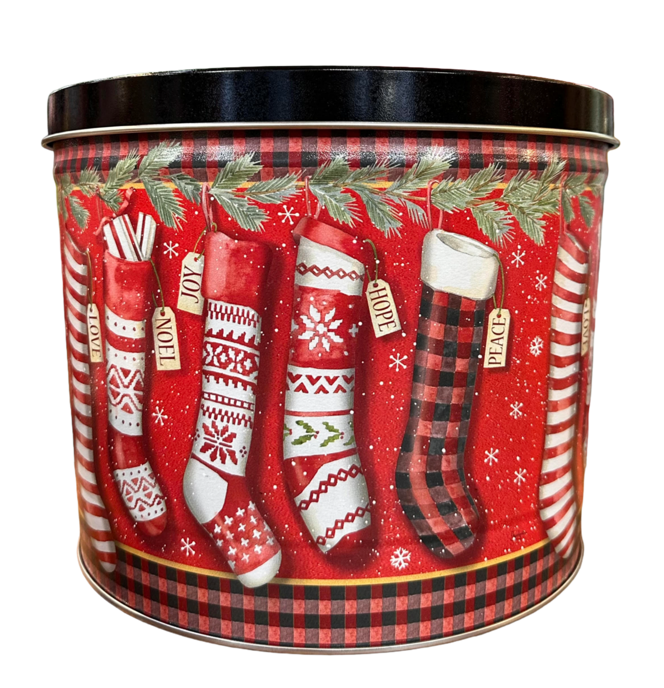 2-Gallon Stockings Tin – Popcorn Papa